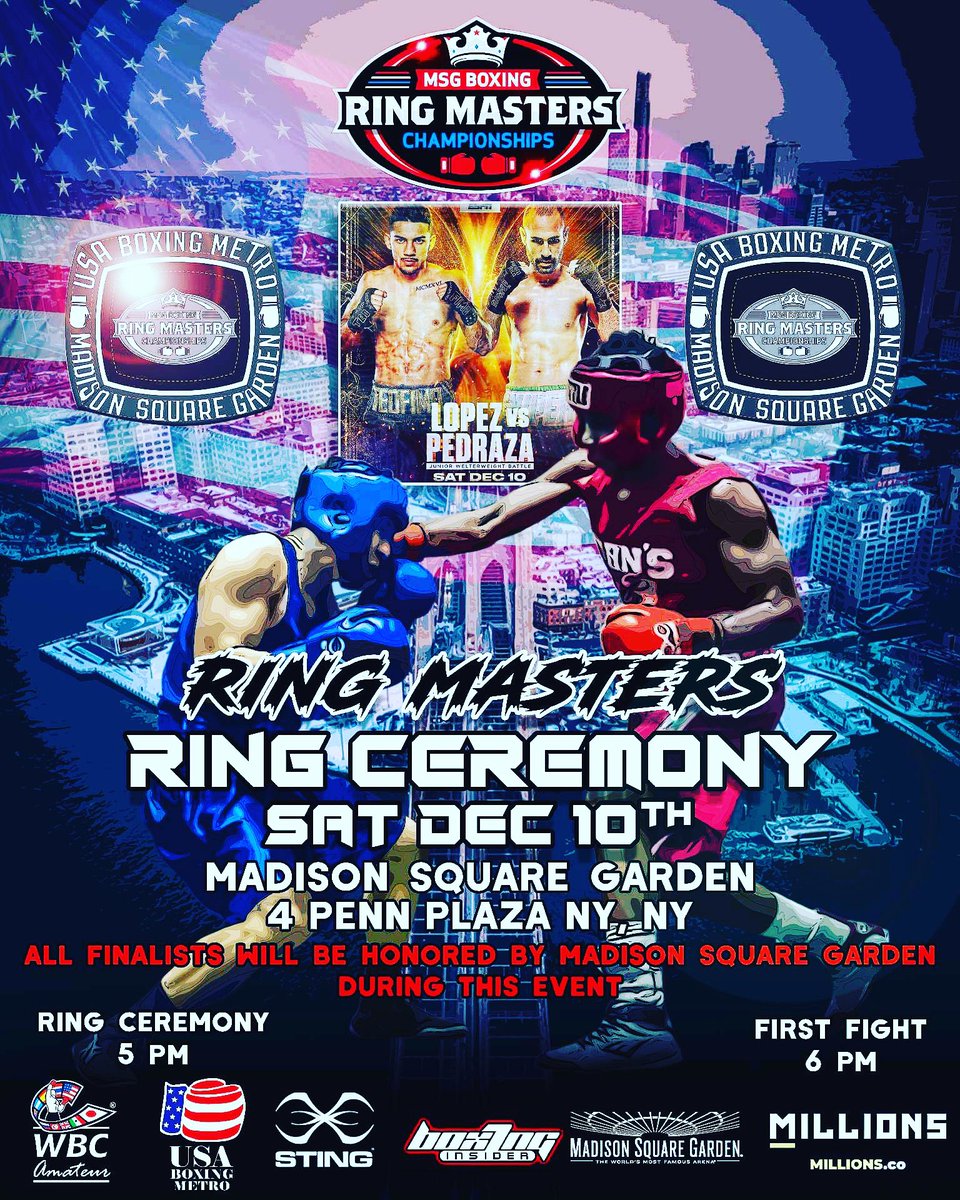 "Ring Masters Ring Ceremony" To Go Down Saturday At Madison Square ...