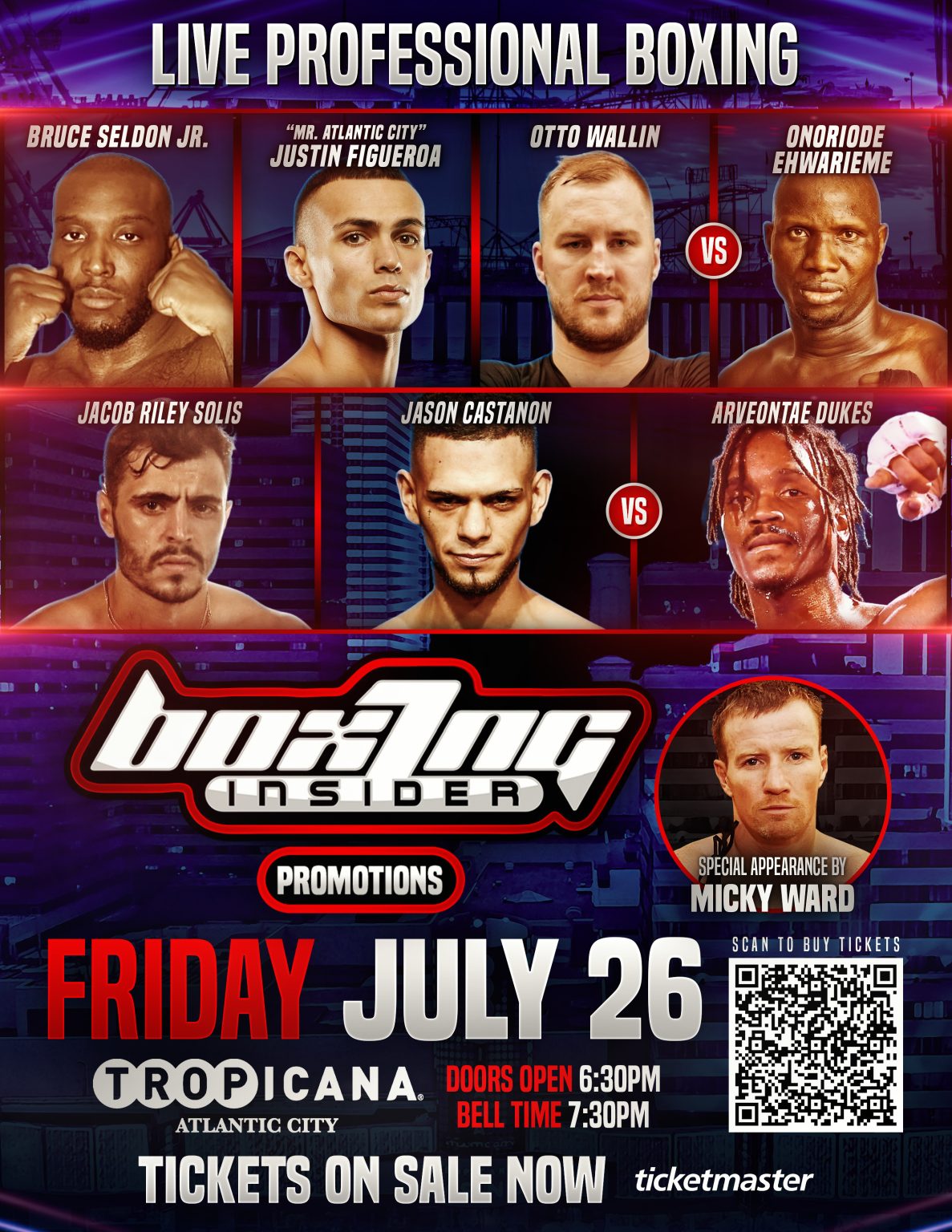 Otto Wallin and Justin Figueroa Headline July 26 AC Show